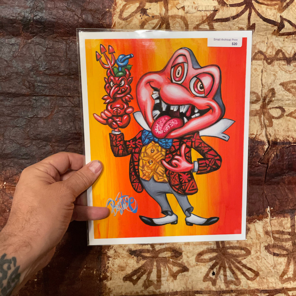 Sandwich Isles Toad Archival PAPER Art Print - Select Size – BigToe Art